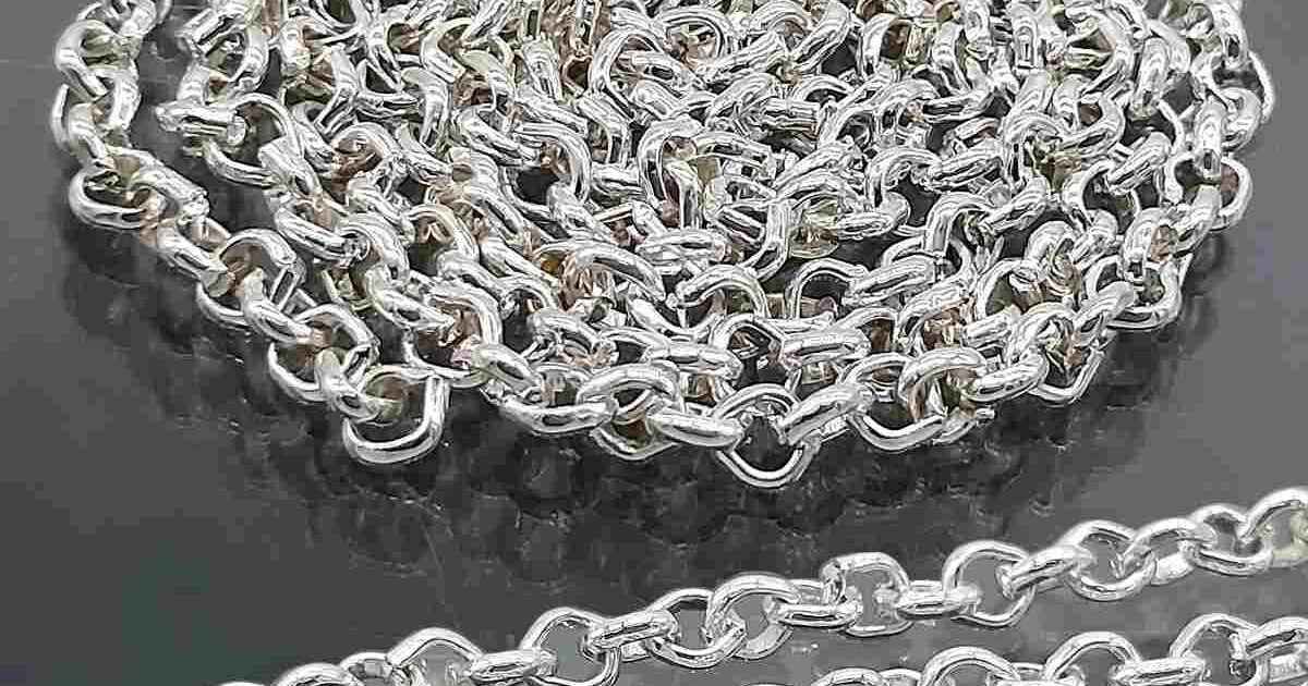IMITATION JEWELLERY SILVER CHAIN ROUND PATTERN (IJCS00) - Rainbows And Hues
