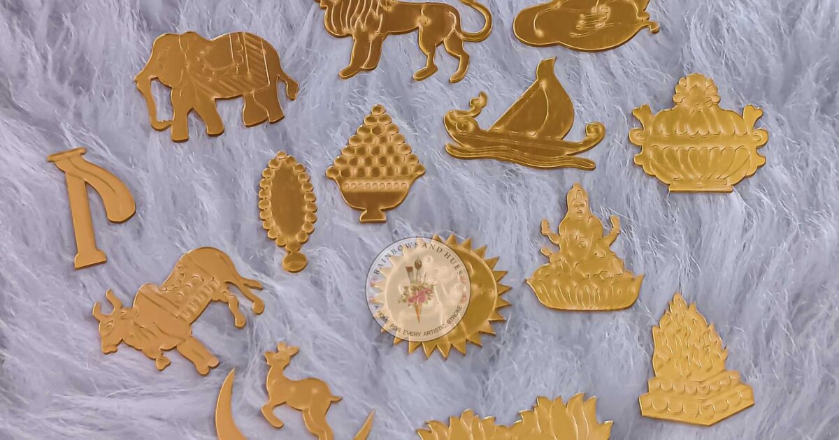 ACRYLIC CUT OUTS JAIN 14 SAPNA - Rainbows And Hues