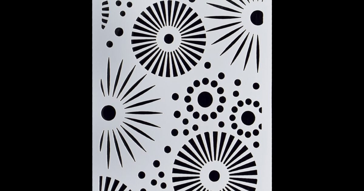 STENCILS BOOKMARK 4X8 JSP4X8D - Rainbows And Hues