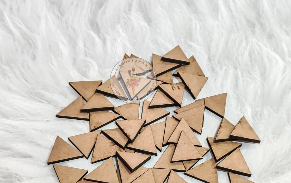 MDF SHAPE TRIANGLE 1 INCH - Rainbows And Hues